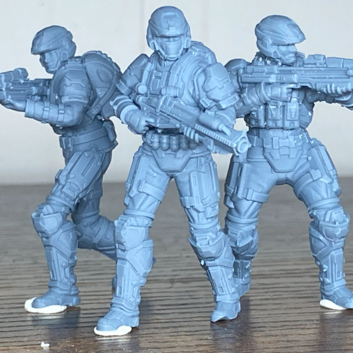 Halo Reach | UNSC | Army Trooper Toy Soldier Squad | Series One | 54mm ...
