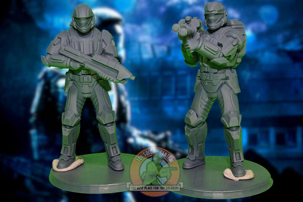 Halo Reach | UNSC | ODST Toy Soldier Squad | Series One | 54mm Scale ...