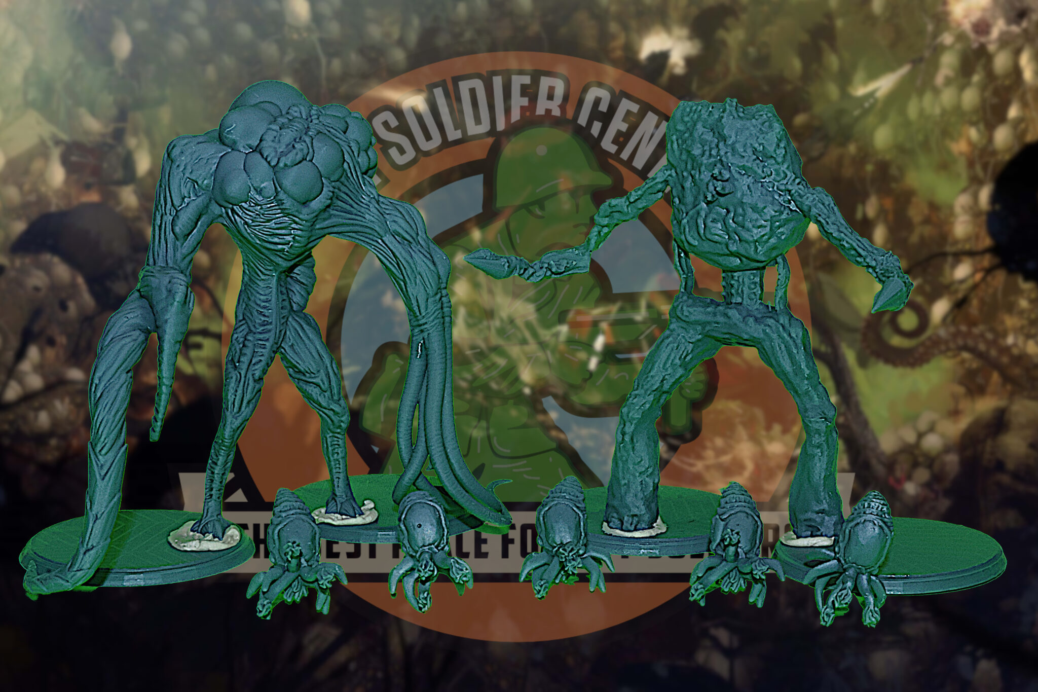 Halo | Flood | Abomination & Juggernaut | 54mm Scale - Toy Soldier Central