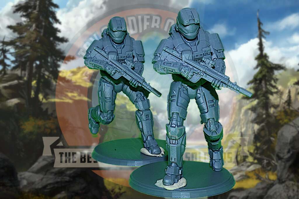 Halo Reach | UNSC | Scout Spartan Toy Soldier Squad | Series One | 54mm ...