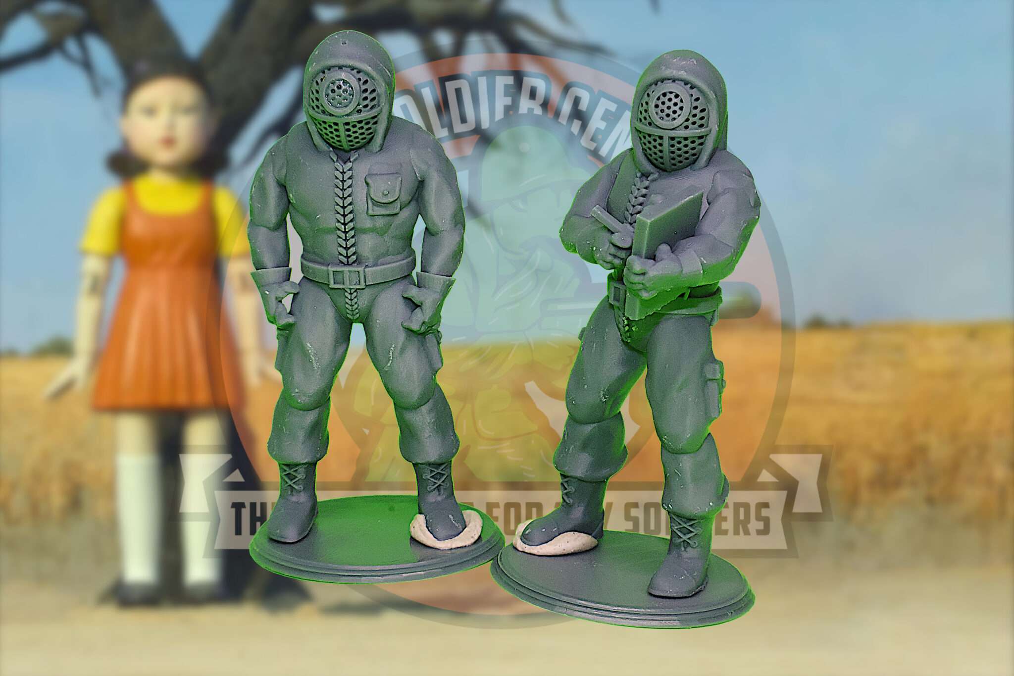 Squid Games | Pink Guard Toy Soldiers | Series One | 54mm Scale - Toy ...