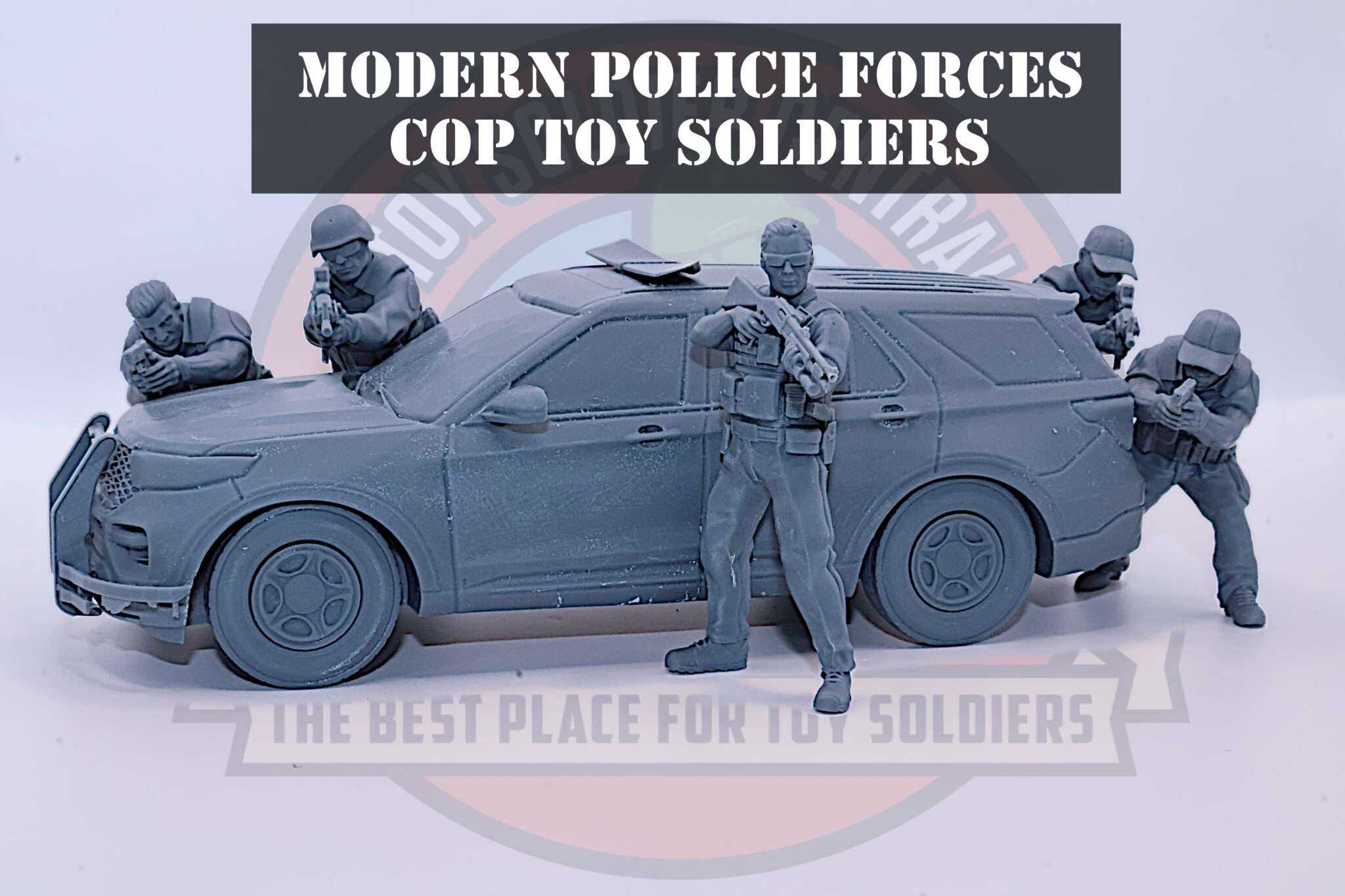 Police Toy Soldiers - Modern Cop Army Men